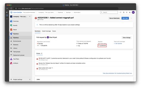 Automatically Detect And Prevent Secrets Leaked Into Code Within Azure Devops The Lazy