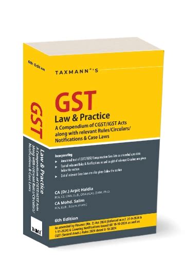 Gst Law And Practice Arpit Haldia Mohd Salim Taxmann Publications
