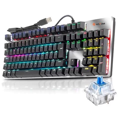 Teclado Mecânico Switiches Azuis Shopee Brasil