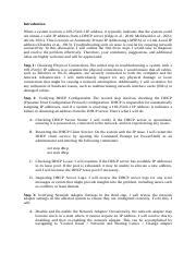 Week 3 Discussion IP Setting Docx Introduction When A System Receives A 169 254 0 1 IP