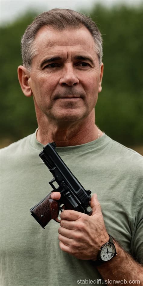 Man With Gun Stable Diffusion Online