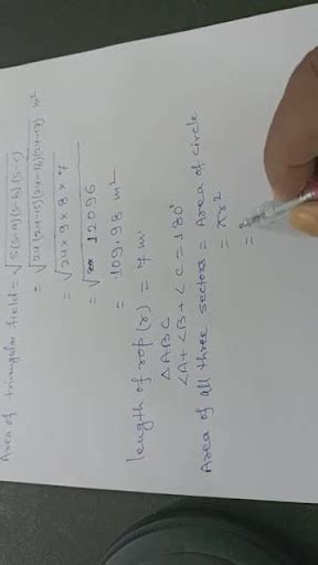 50 In Fig 13 110 Abc Is An Equilateral Triangle Of Side 8 Cm A B And C