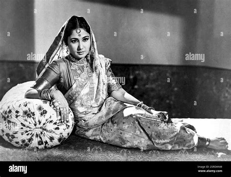 Indian Bollywood Actress Meena Kumari India Asia 1962 Asia Stock