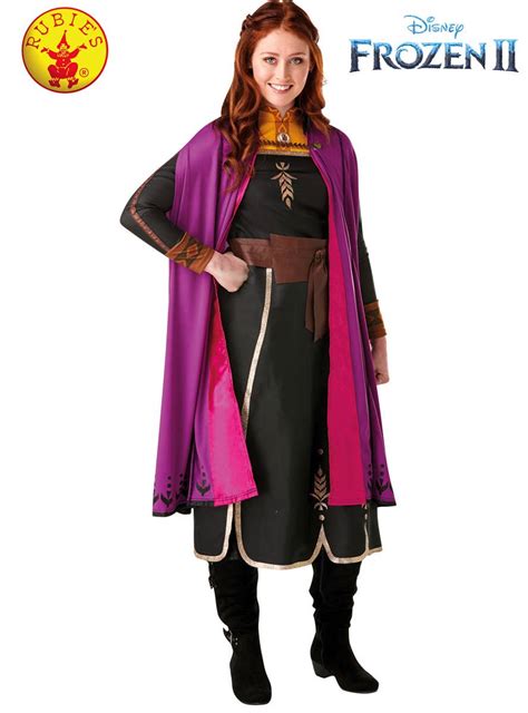 Frozen 2 Deluxe Disney Anna Costume Dress Womens Anna Costume