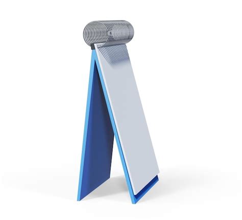 Premium Photo White Small Diary Clipped Notebook 3d Illustration 3d Render