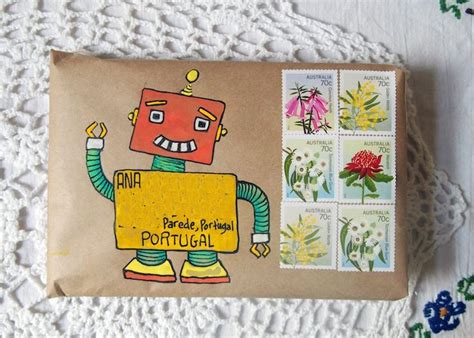 A Week Of Creative Snail Mail 10 Mail Art Parcels Mail Art Envelopes