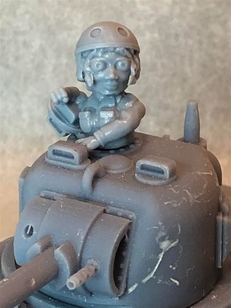 Toonkrieg Female M4 Sherman Tank Crew By 18charlie Wargaming3d