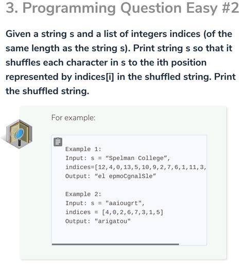 Solved Programming Question Easy Given A String S And Chegg Com