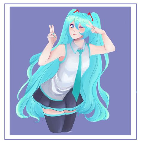 Hatsune Miku Hair Down