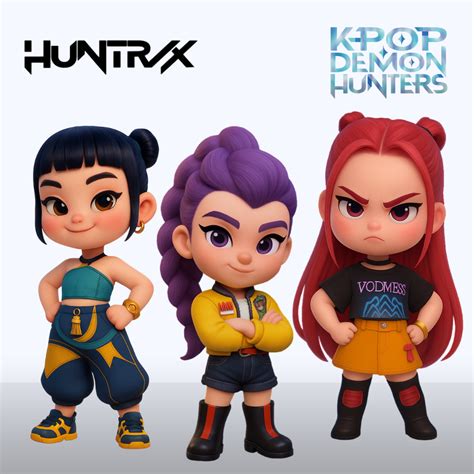 🐦 Huntrix Chibi Kpop Dämon Jäger・ Stl Datei Für 3d Druck・cults