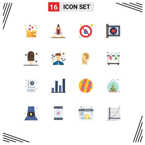 User Interface Pack Of 16 Basic Flat Colors Of Cream Hospital Startup Healthcare Water Editable