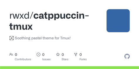 GitHub Rwxd Catppuccin Tmux Soothing Pastel Theme For Tmux