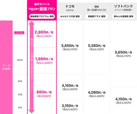 ギガ使い放題 楽天モバイル