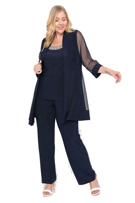 Randm Richards Plus Size Formal Pants Suit