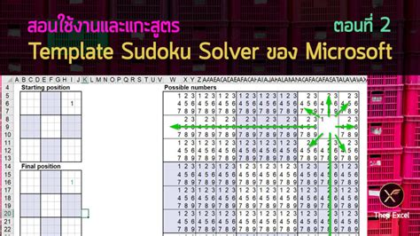 สอนใช้งานและแกะสูตร Template Sudoku Solver ของ Microsoft Part2 Thep