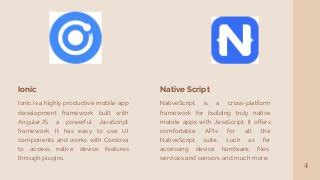 JavaScript Frameworks For Creating Mobile Apps PPT