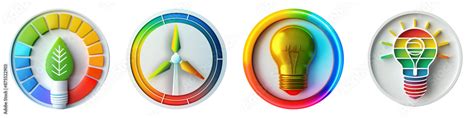 Energy Efficiency Clipart Collection Symbol Logos Icons Isolated On
