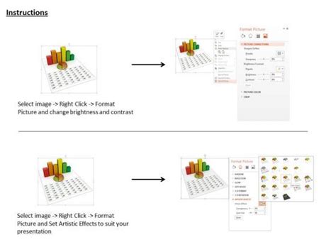Stock Photo Bar Graph And Pie Graph For Result Analysis PowerPoint Slide