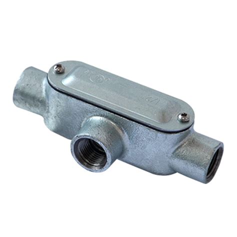 Caja Condulet Tipo T 2 Form 5 Hierro Maleable Galvanizado En Caliente