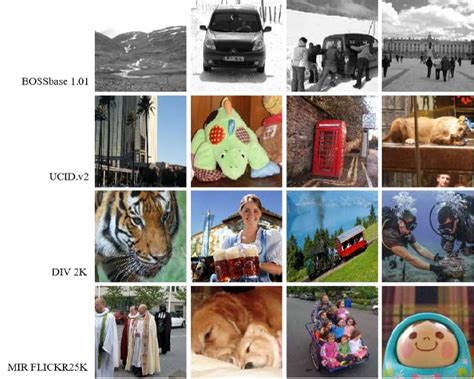 Differences Among The Four Datasets Four Images Were Randomly Selected