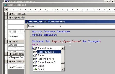 How To Change Record Source With Vba In Ms Access Report Macro Stack Overflow