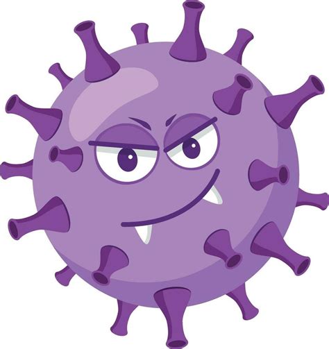 Vector Illustration Of A Hiv Or Human Immunodeficiency Virus In Cartoon