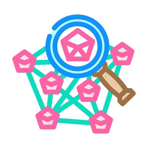 Blockchain Explorer Decentralized Application Color Icon Illustration 54190864 Vector Art At