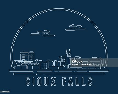 수 폭포 흰색 추상 선 코너 곡선 진한 파란색 배경에 현대적인 스타일이 있는 도시 풍경 건물 스카이라인 도시 벡터 일러스트레이션 디자인 수폴스에 대한 스톡 벡터 아트 및