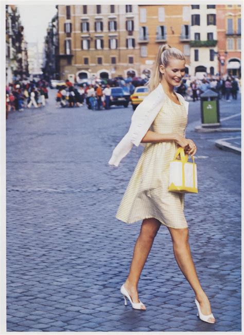 Claudia Schiffer By Arthur Elgort For Vogue December 1994