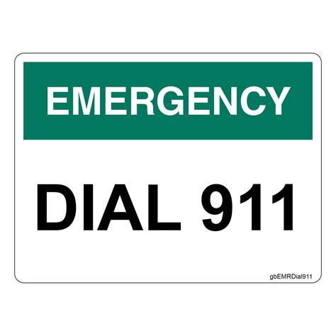 Emergency Dial 911 Decal