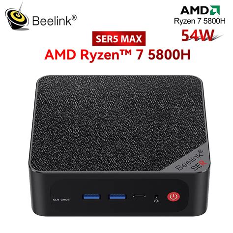 Beelink SER5 MAX AMD Ryzen 7 5800H MINI PC 54W Windows 11 Pro 16GB DDR4 M2 NVME SSD Gaming