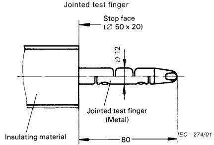 IEC IP Testing Equipment IP Test Probe Kit Jointed Test Finger And Test Rod