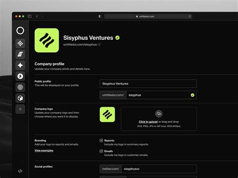 Company Profile Settings — Untitled Ui By Jordan Hughes® On Dribbble