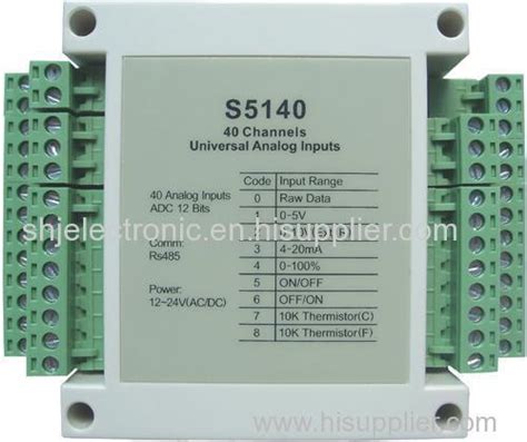 40 Ch 0 5v 0 20ma 10k Ntc Thermistor Analog Input Rs485 Modbus Rtu S5140 Manufacturer From China