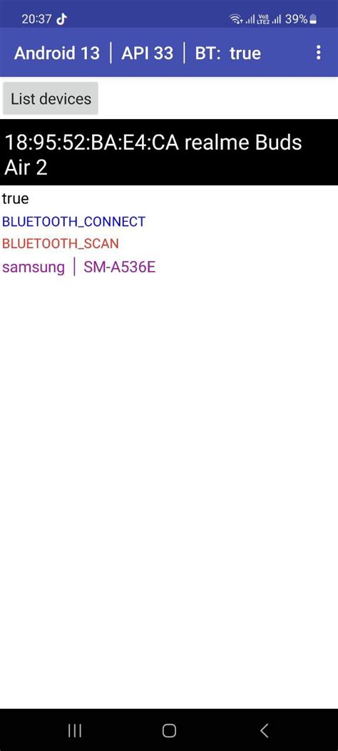Samsung A53 Ble Scan Cant Find Esp32 Bugs And Other Issues Mit App Inventor Community