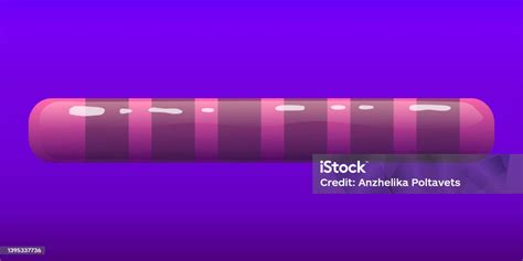 게임 인터페이스를위한 만화로드 바 리소스를 다운로드하거나 표시하기 위해 채워진 막대 디자인 요소 벡터 만화 일러스트레이션 웹 Ui 디자인 2차 도형에 대한 스톡 벡터 아트