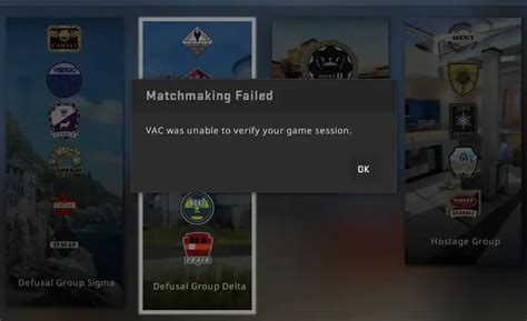 CS2 VAC Unable To Verify Game Session Matchmaking Error How To Fix
