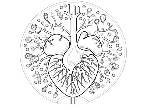 Anatomic Circulatory System Coloring Coloring Page