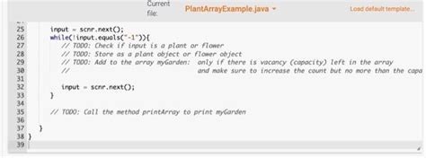 Solved 1112 Lab Plant Information Using Regular Java