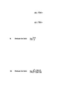 AP Calculus AB Other Derivative Rules And Techniques Quiz By AP Calculus AB