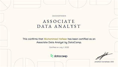 Dataanalysis Learningjourney Datacamp Careergrowth Muhammad Hafeez