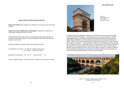 Construction Design Mathematics The History And Geometry Of Roman Arch And Brace Teaching Resources