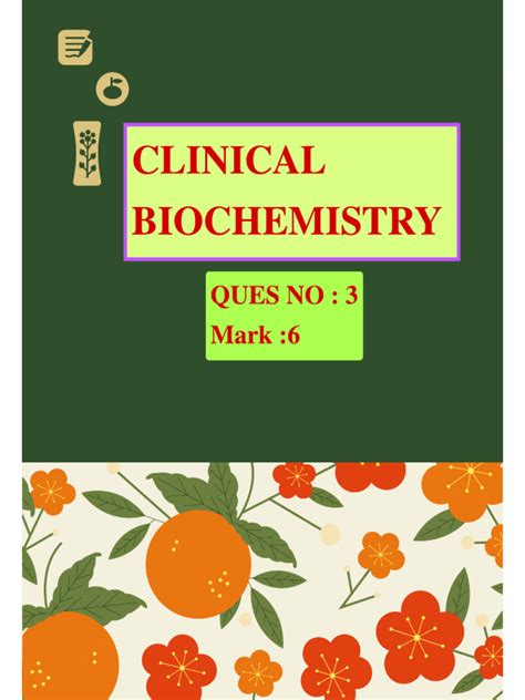 Clinical Biochemistry Pdf