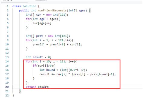 Leetcode 825 School Age Friends Java In The Authors Opinion Its Fine
