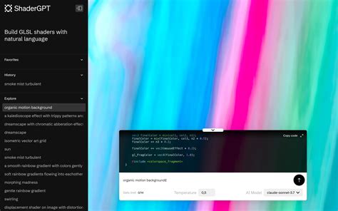 Shadergpt Generate Custom Webgl Shaders Fountn