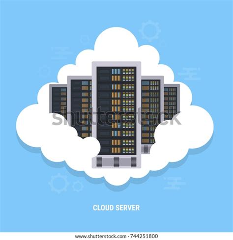 Cloud Node Data Center Infrastructure Database Stock Vector Royalty Free 744251800 Shutterstock