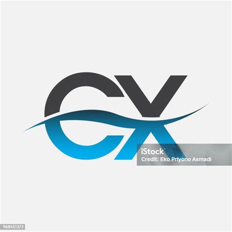 초기 문자 로고 회사 이름 블루와 블랙 색상 Swoosh 디자인 0명에 대한 스톡 벡터 아트 및 기타 이미지 0명 개념 개념과 주제 Istock