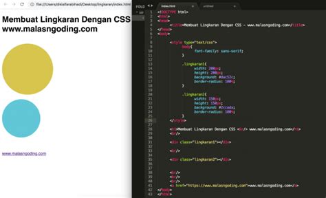 Membuat Lingkaran Dengan Css Malas Ngoding