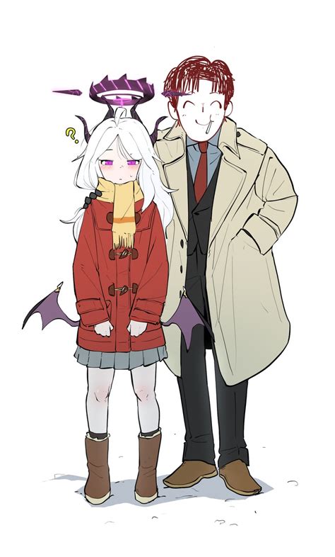 Hina And Sensei Blue Archive Drawn By Nangnangnang Danbooru