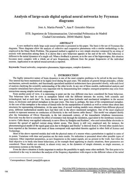 Analysis Of Large Scale Digital Optical Neural Networks By Feynman Diagrams Jose A Docslib